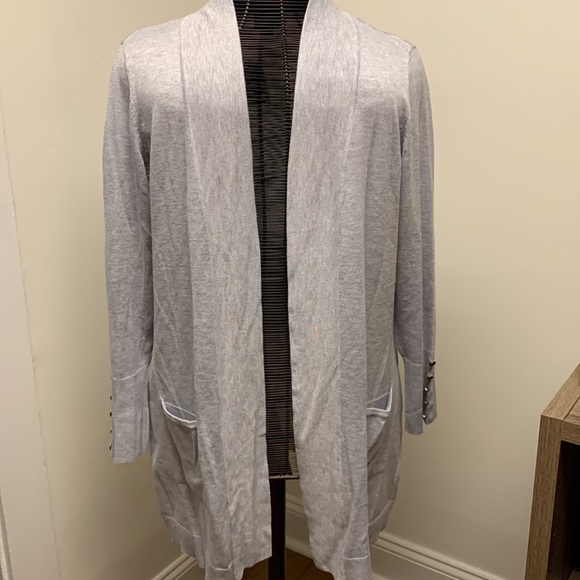 JM Collection | Sweaters | Jm Collection Womens Buttonsleeve Flyaway ...